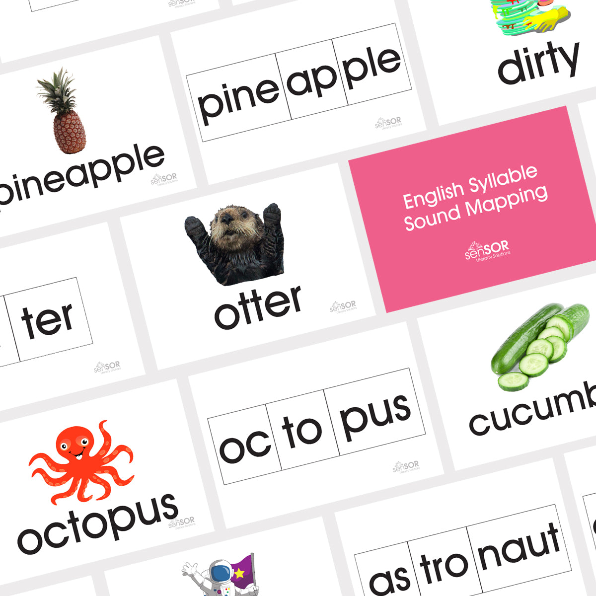 Syllable Mapping Cards – SenSOR Literacy Solutions